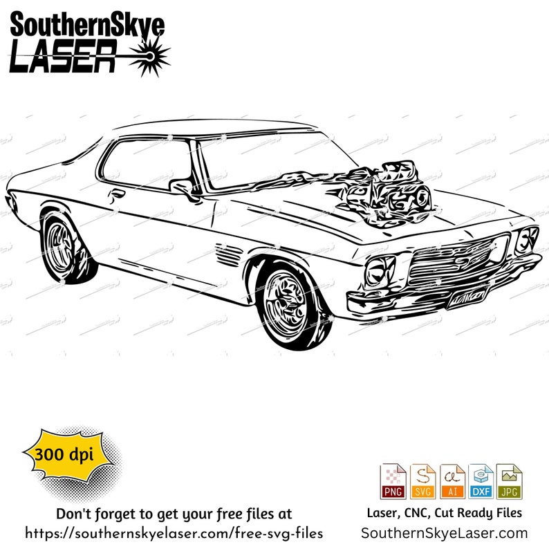1971 Holden Monaro Svg Png Jpg Ai Dxf File - Etsy Australia