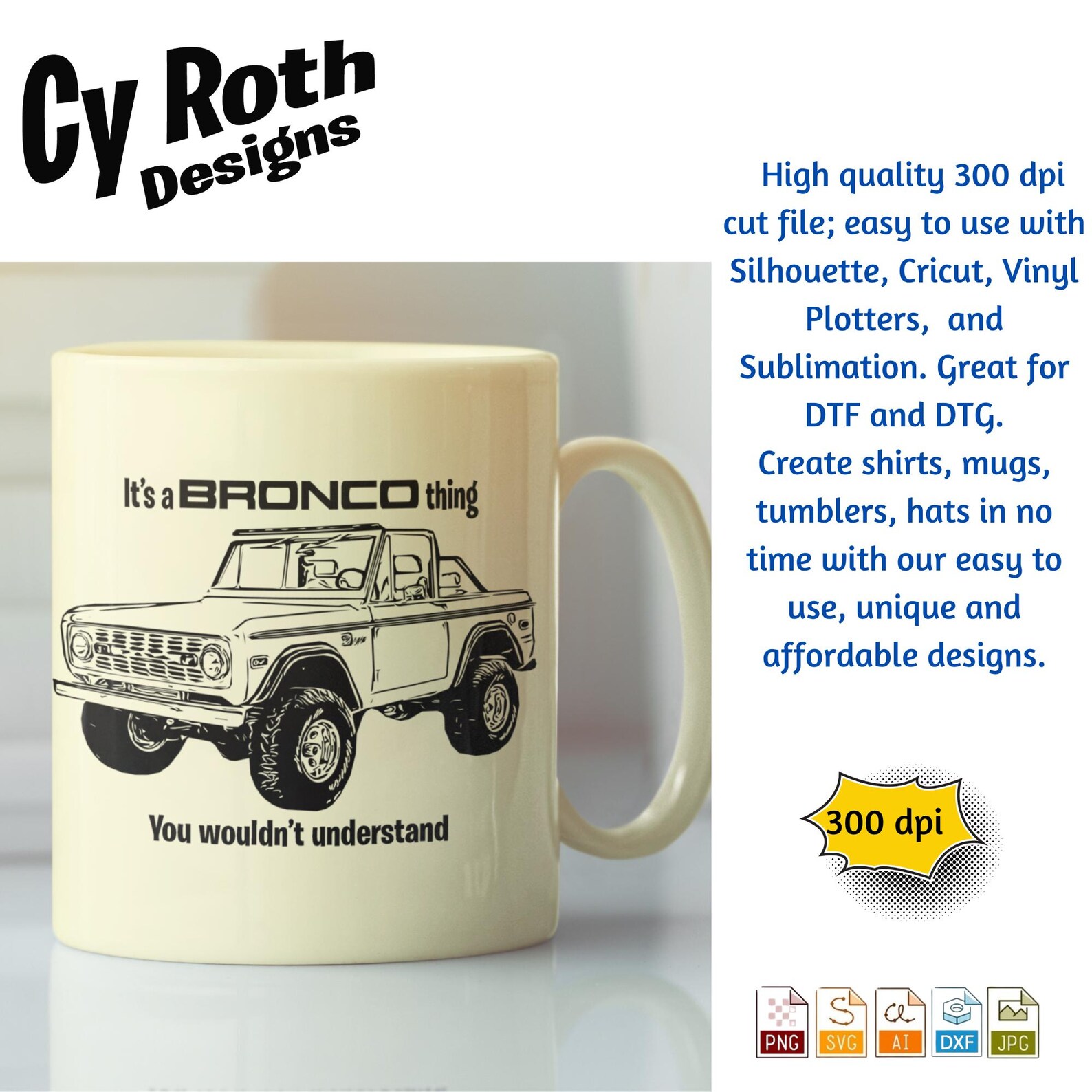 1970 Ford Bronco SVG File: Laser Cut, Sublimation (downloadable) - Etsy