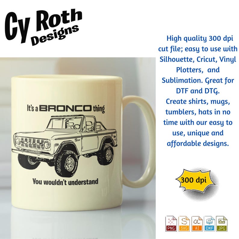 1970 Ford Bronco SVG File: Laser Cut, Sublimation (downloadable) - Etsy