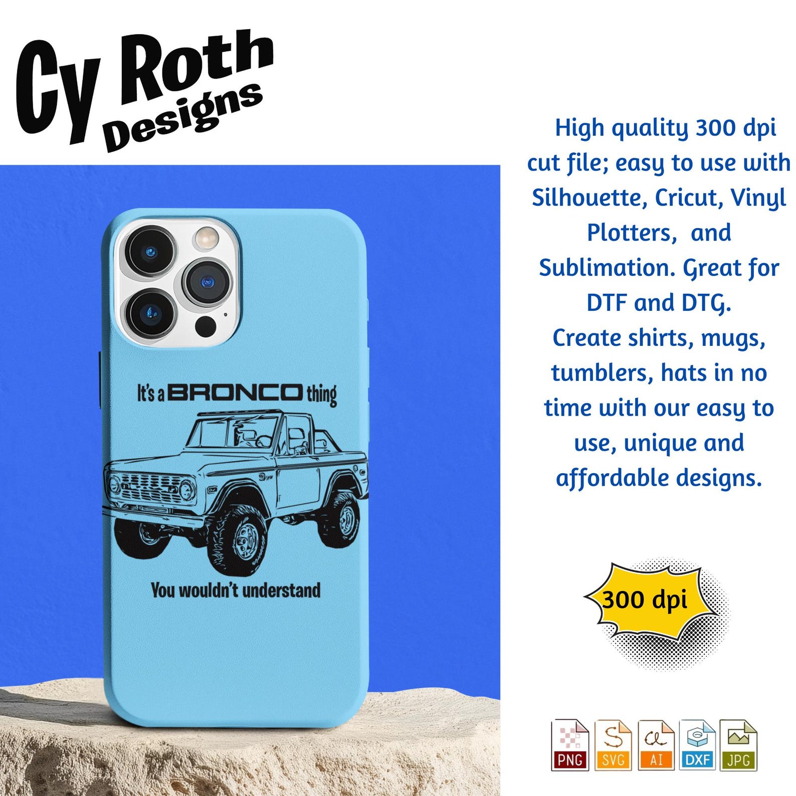 1970 Ford Bronco SVG File: Laser Cut, Sublimation (downloadable) - Etsy