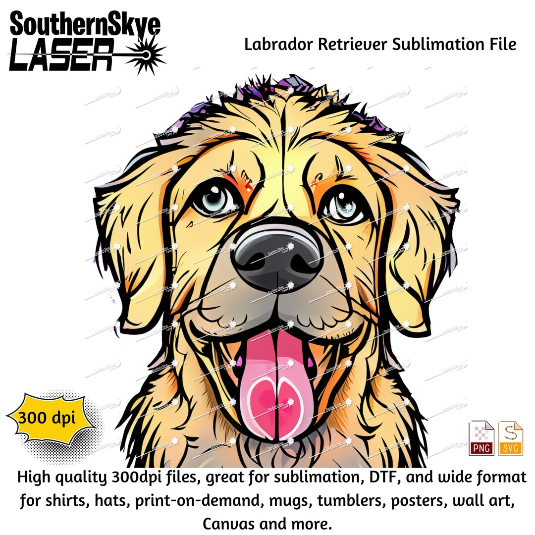 Labrador Retriever High Resolution Color Sublimation Print File - Etsy
