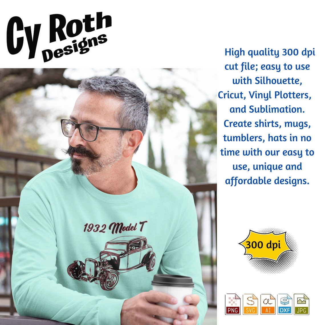 1932 Ford Model T Svg Png Jpg Ai Dxf File, Vintage Car Svg - Etsy