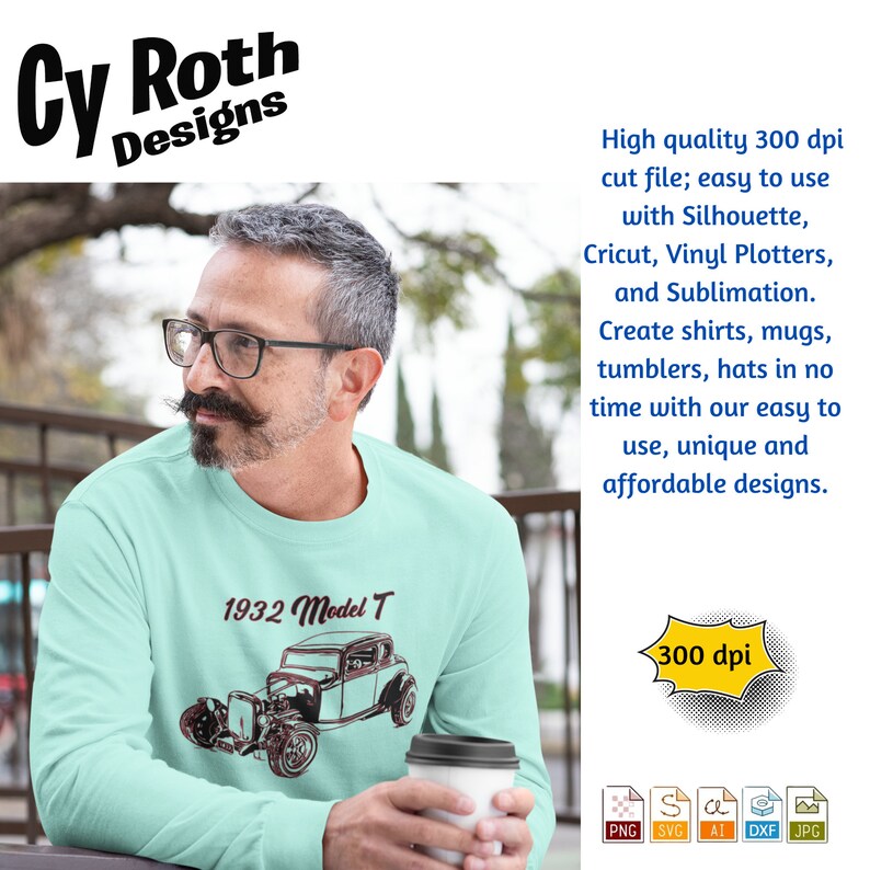 1932 Ford Model T Svg Png Jpg Ai Dxf File, Vintage Car Svg - Etsy