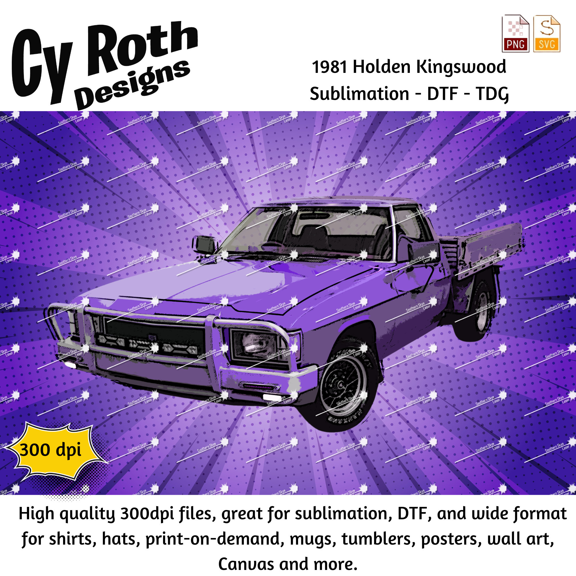 1981 Holden Kingswood Color Drawing Sublimation DTF DTG Print - Etsy