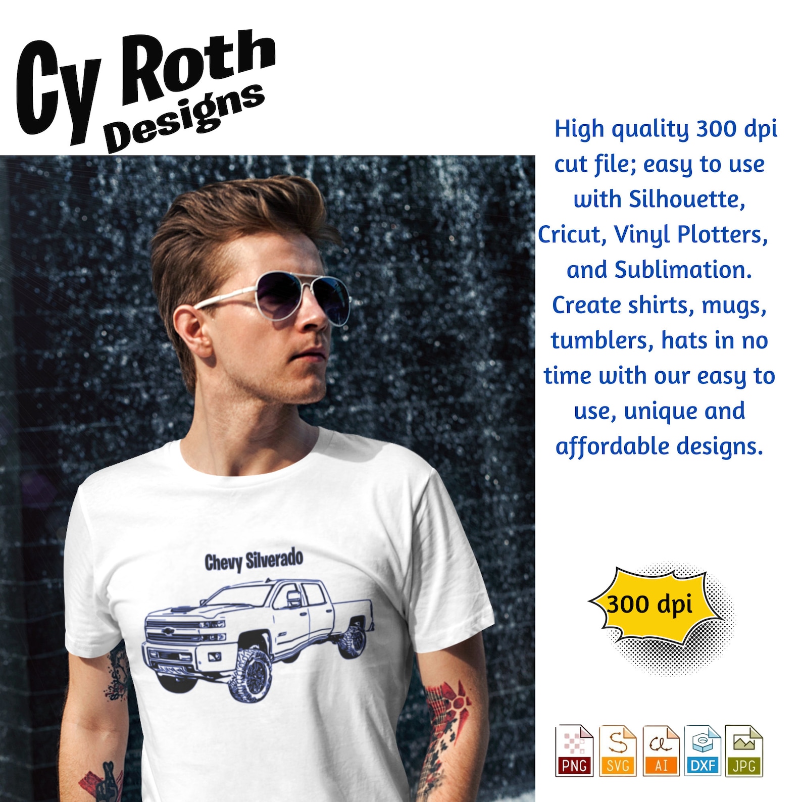 2019 Chevy Silverado Svg Png Jpg Ai Dxf File. 4x4 Truck Downloadable ...