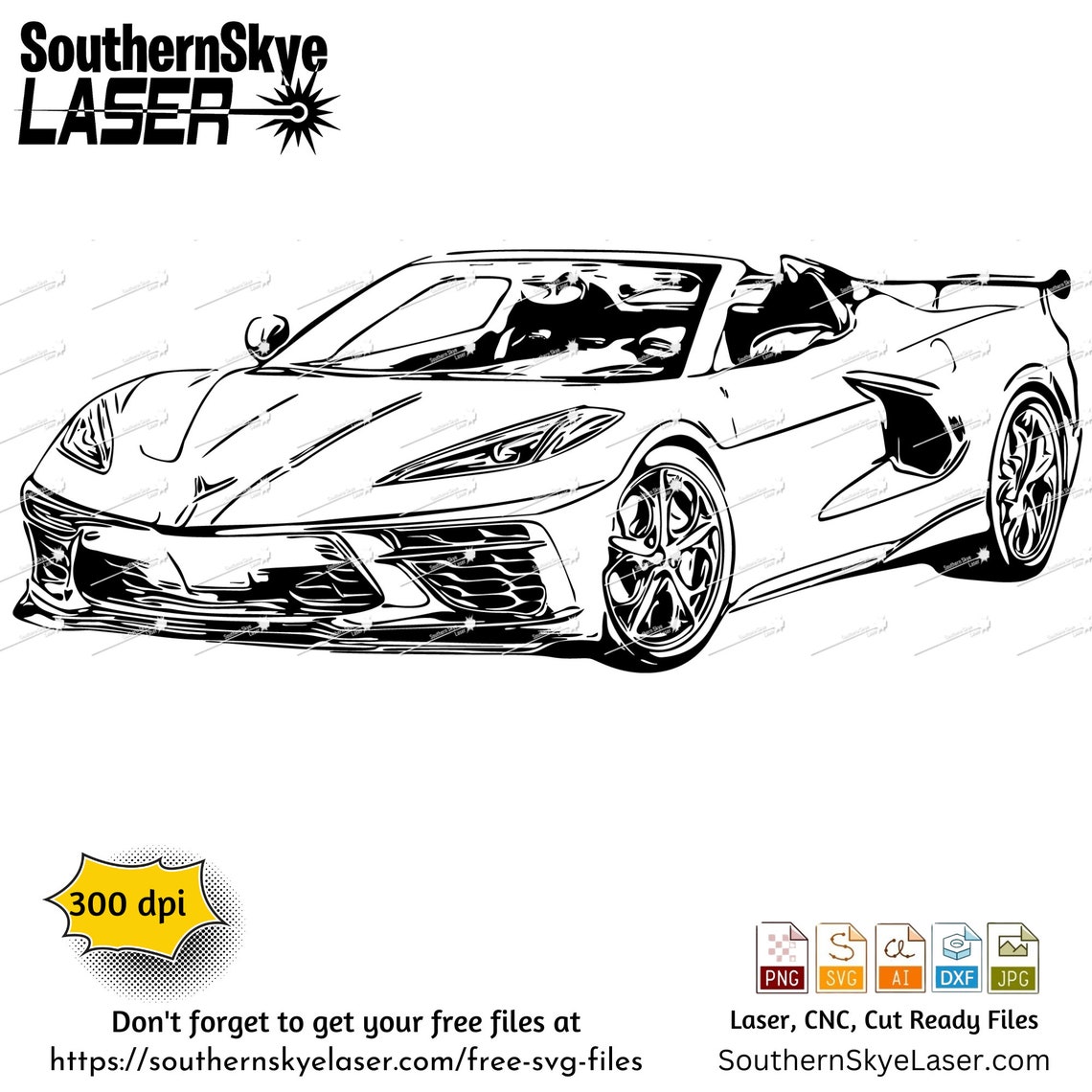 2020 Chevy Corvette Svg Png Jpg Ai Dxf File - Etsy