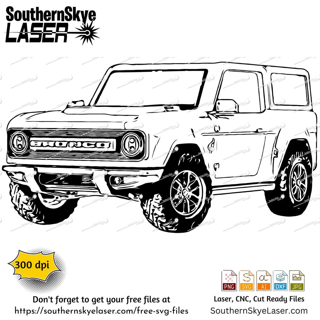 2021 Ford Bronco Svg Png Jpg Ai Dxf File - Etsy