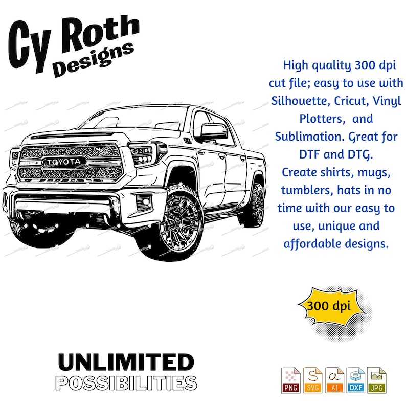 2022 Toyota Tundra Svg Png Jpg Ai Dxf File, Truck Svg - Etsy