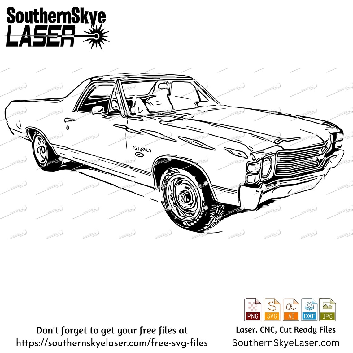 1971 El Camino Svg Png Cut File - Etsy