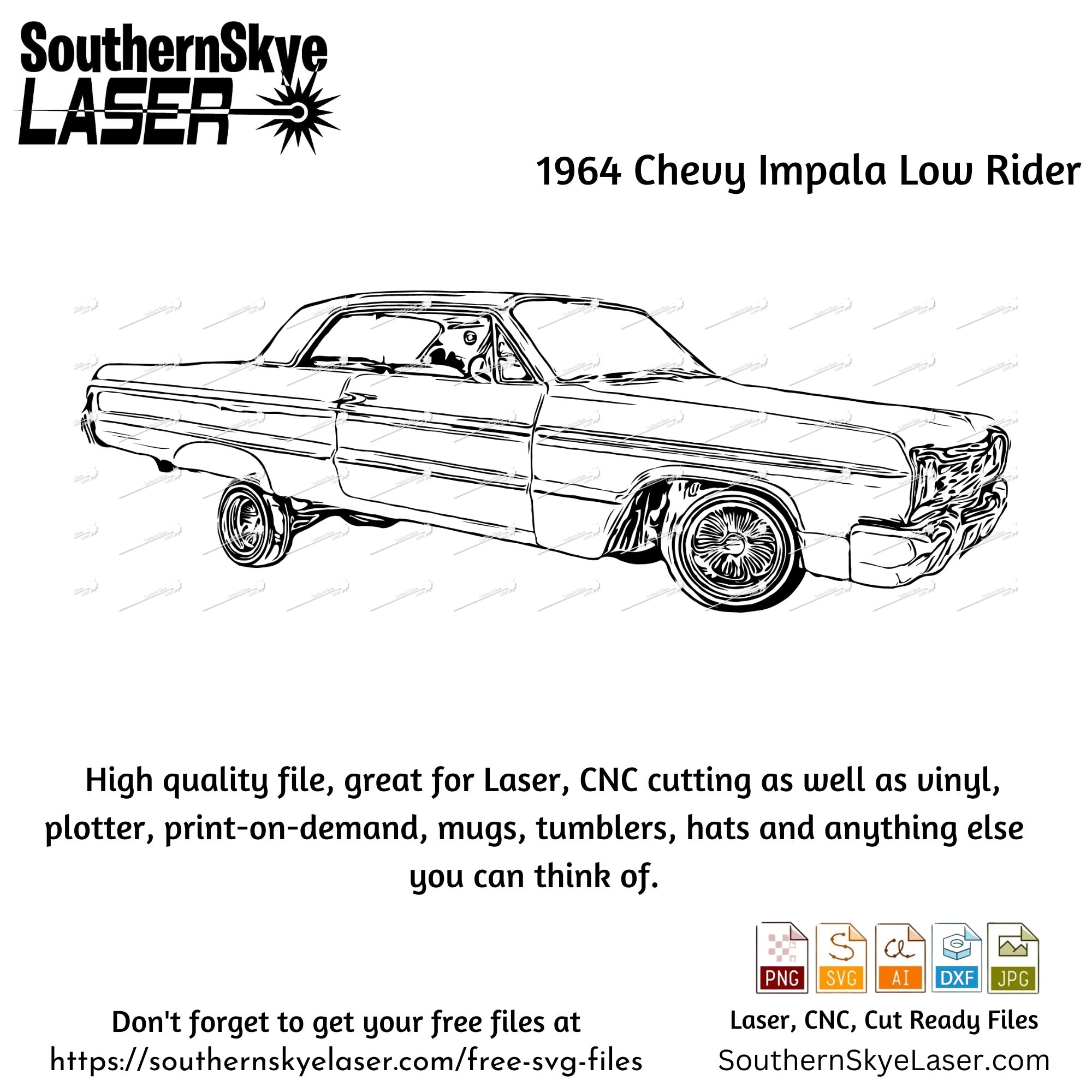 1964 Chevy Impala Svg Png Cut File - Etsy