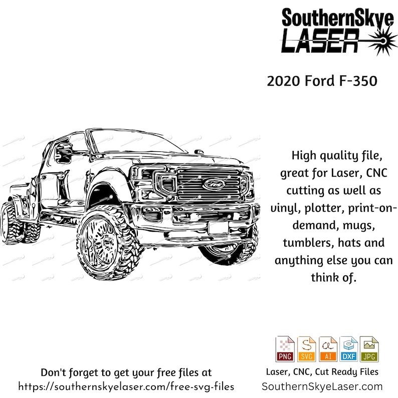 2020 Ford F-350 Svg Png Cut File - Etsy