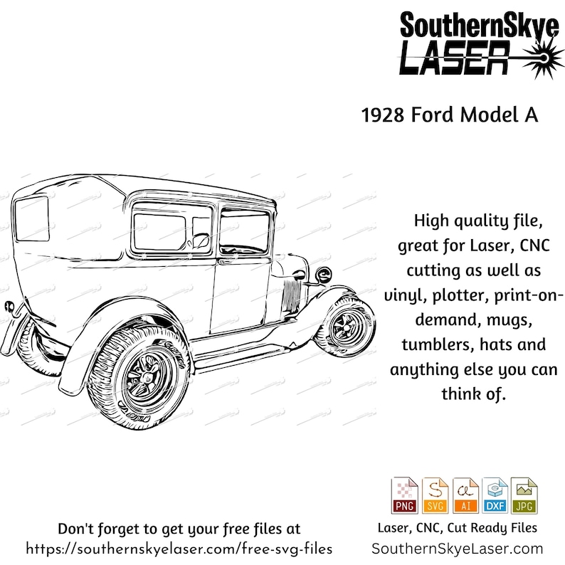 1928 Ford Model A Svg Png Cut File - Etsy