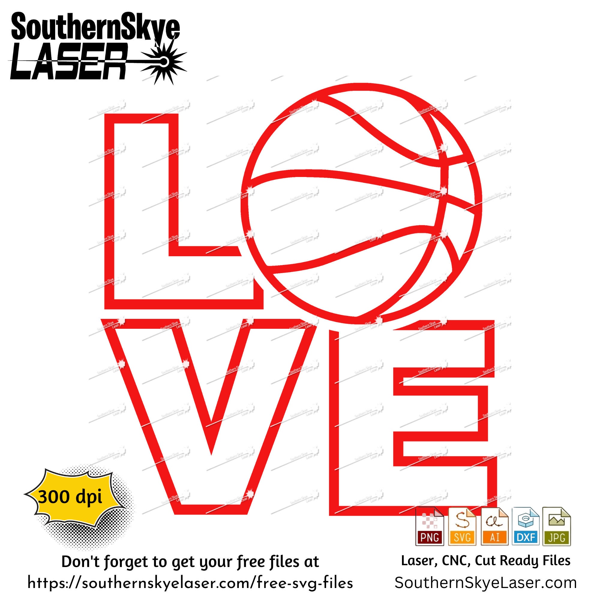 Basketball Love Svg Png Jpg Ai Dxf File, Silhouette Cricut Cut File - Etsy