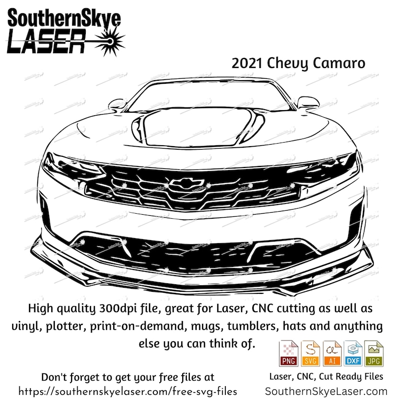 2020 Chevy Camaro Svg Png Jpg Ai Dxf File - Etsy