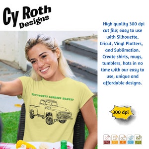 1956 Ford Svg Png Jpg Ai Dxf File, Vintage Car Svg, Pick-up Svg, Truck ...