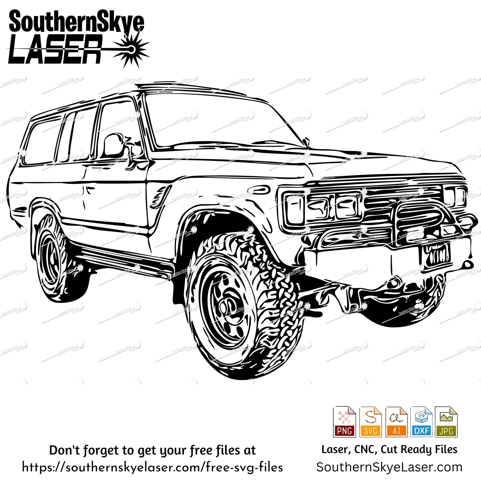 60 Series Landcruiser Svg Png Cut File - Etsy
