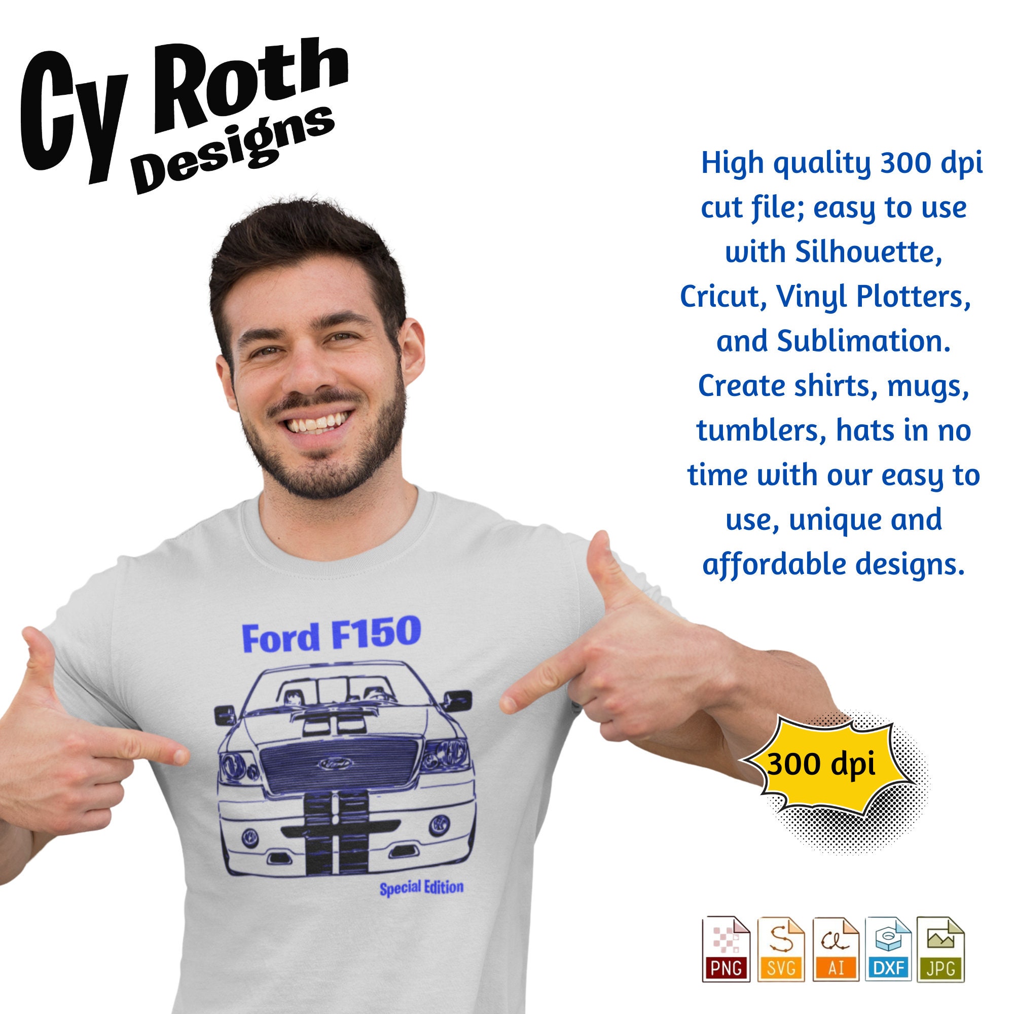2007 Ford F-150 Svg Png Jpg Ai Dxf File, Classic Truck Svg - Etsy