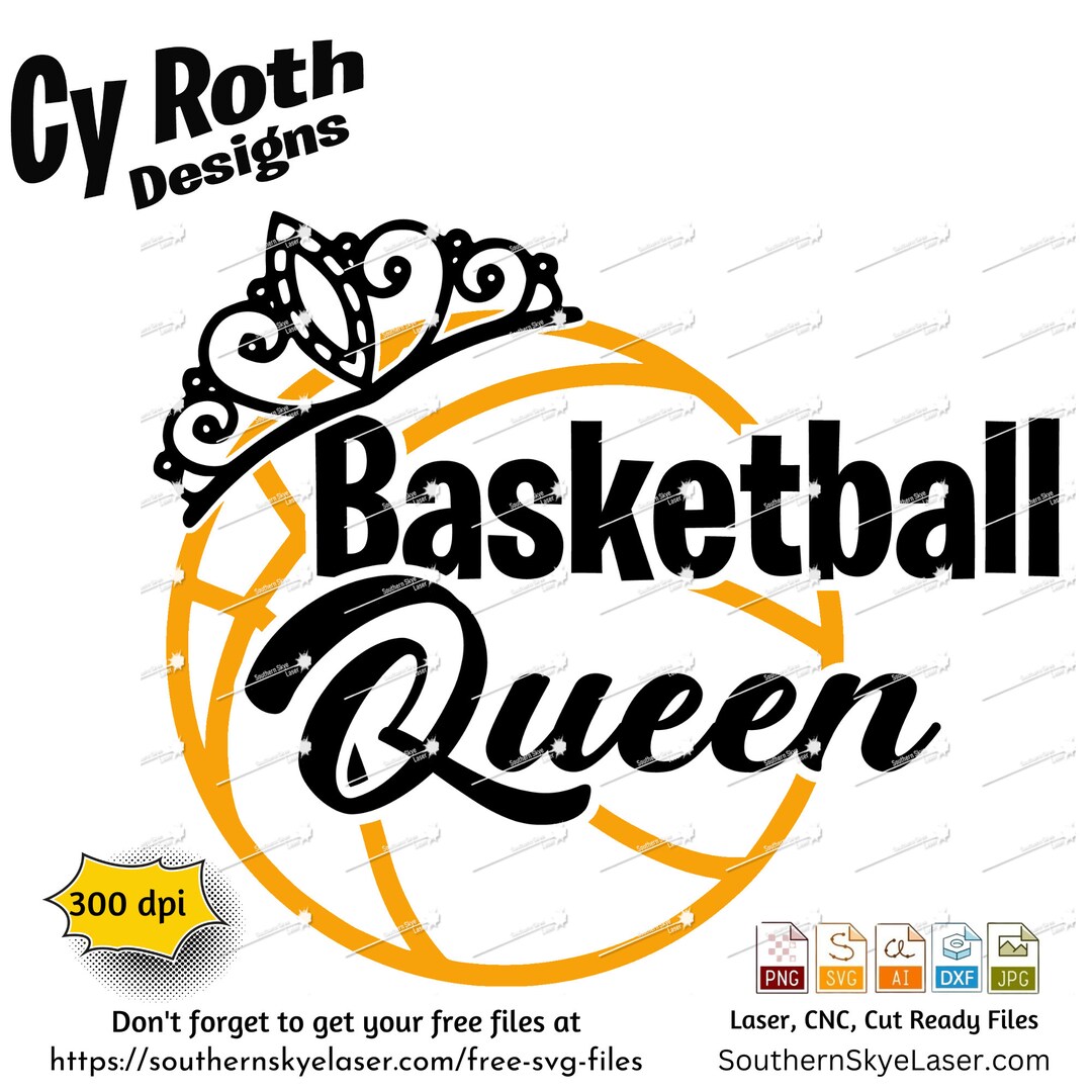 Basketball Queen Svg Png Jpg Ai Dxf File, Silhouette Cricut Cut File - Etsy