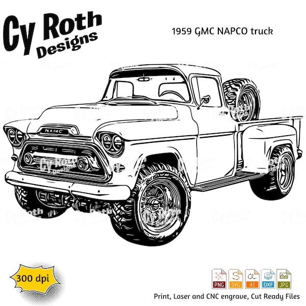 Gmc Truck Svg - Etsy
