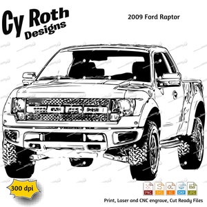 2009 Ford Raptor Svg Png Jpg Ai Dxf File, Classic Truck Svg - Etsy ...
