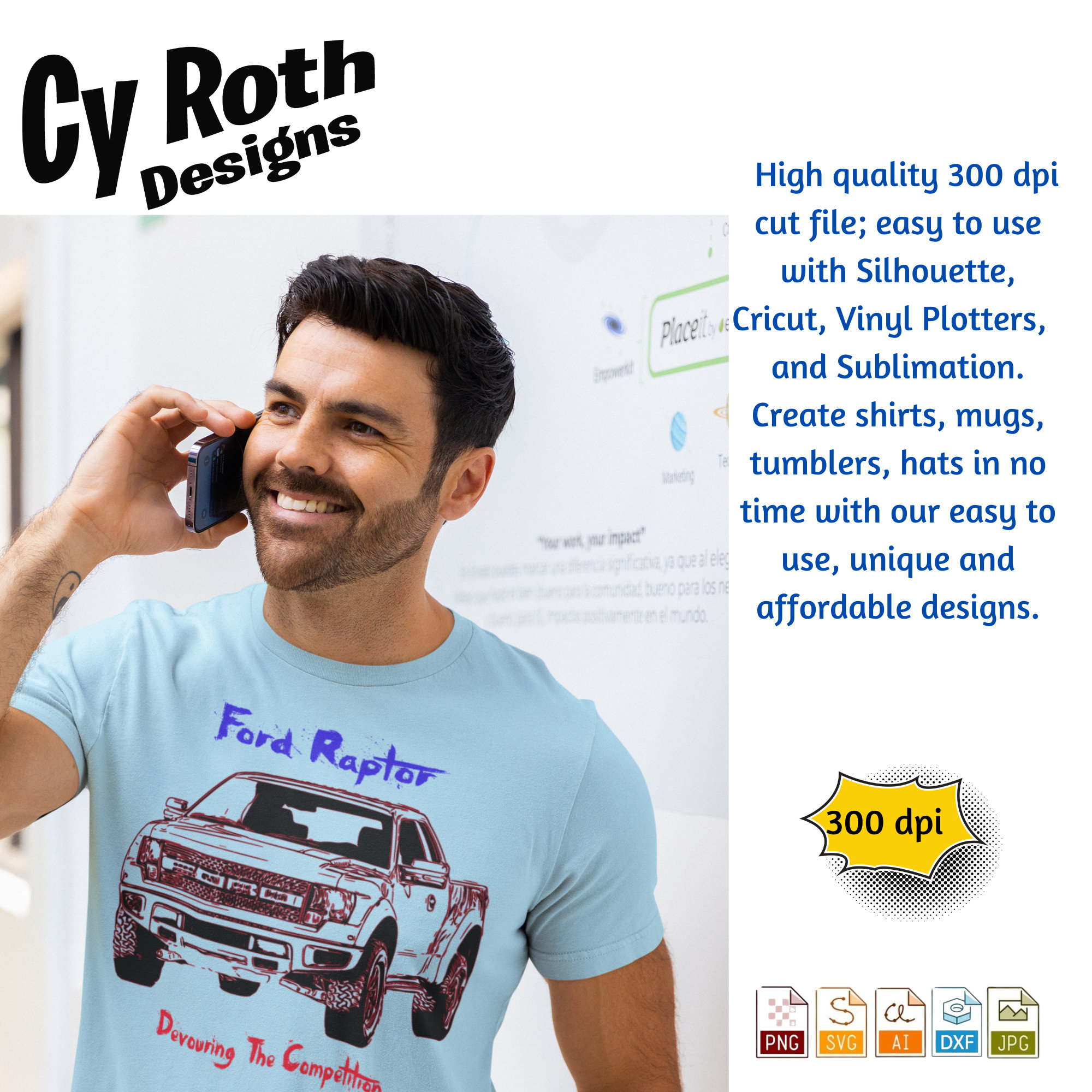 2009 Ford Raptor Svg Png Jpg Ai Dxf File, Classic Truck Svg - Etsy ...