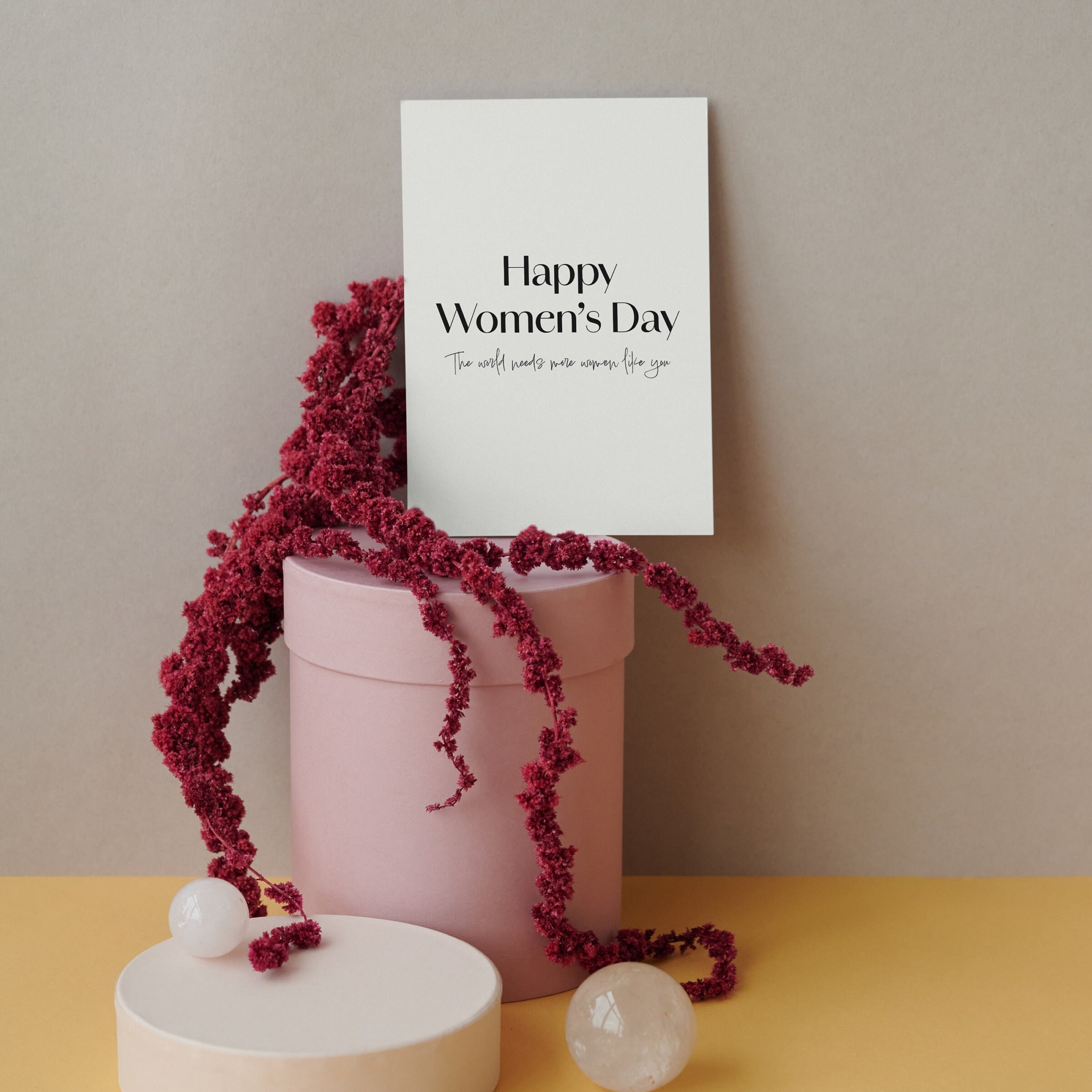 International Women's Day - Set of 2 Postcards, Happy Womens Day ...