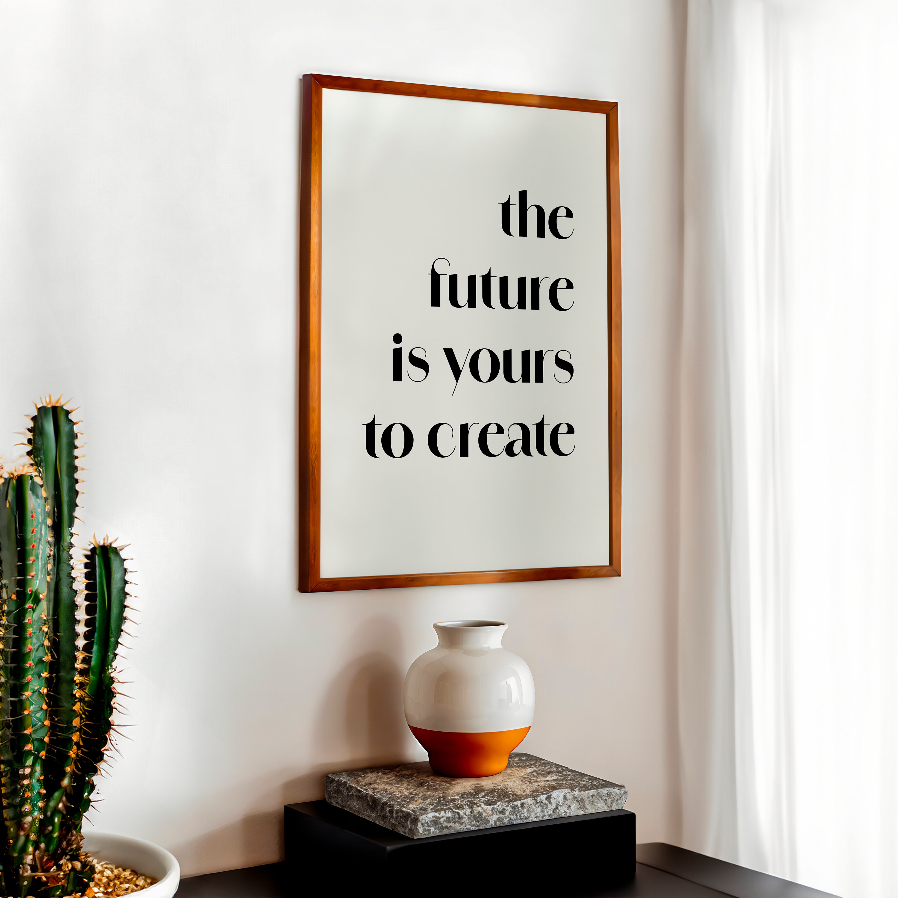 The Future is Yours to Create Print, Affirmation Poster, Typography ...