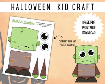 Zombie Printable Halloween Games Printable Zombie Party - Etsy