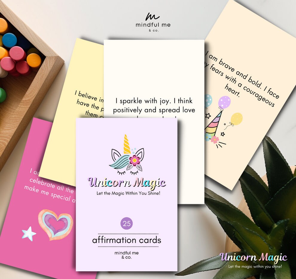 Affirmation Cards for Kids, Positive Daily Affirmations for Girls to ...