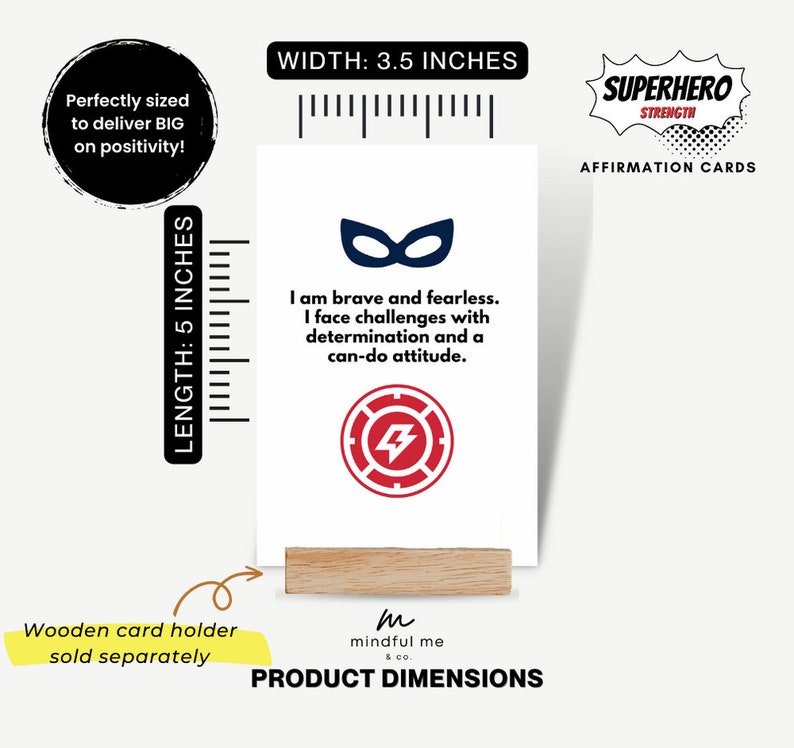 Superhero Affirmation Cards for Kids | Positive Affirmations for ...