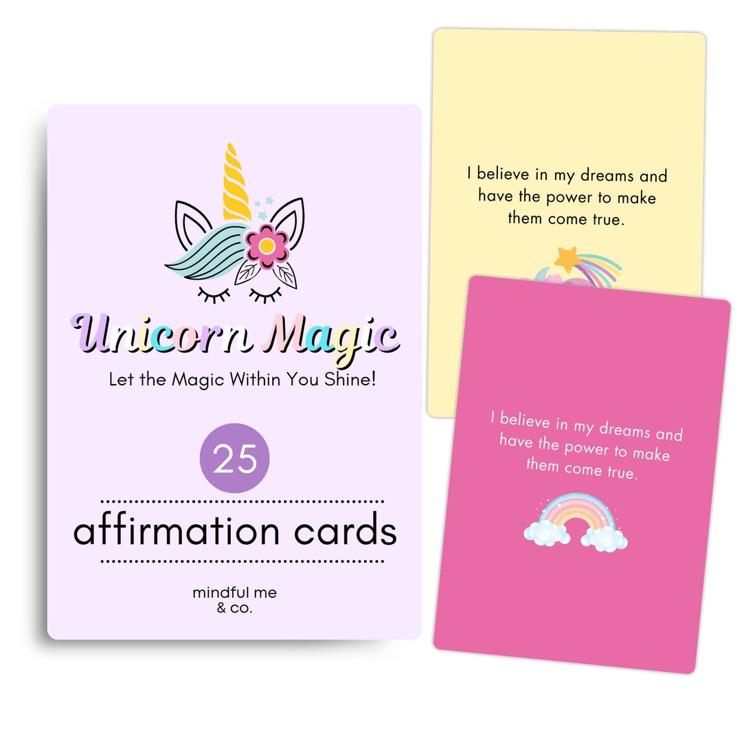 Affirmation Cards for Kids, Positive Daily Affirmations for Girls to ...