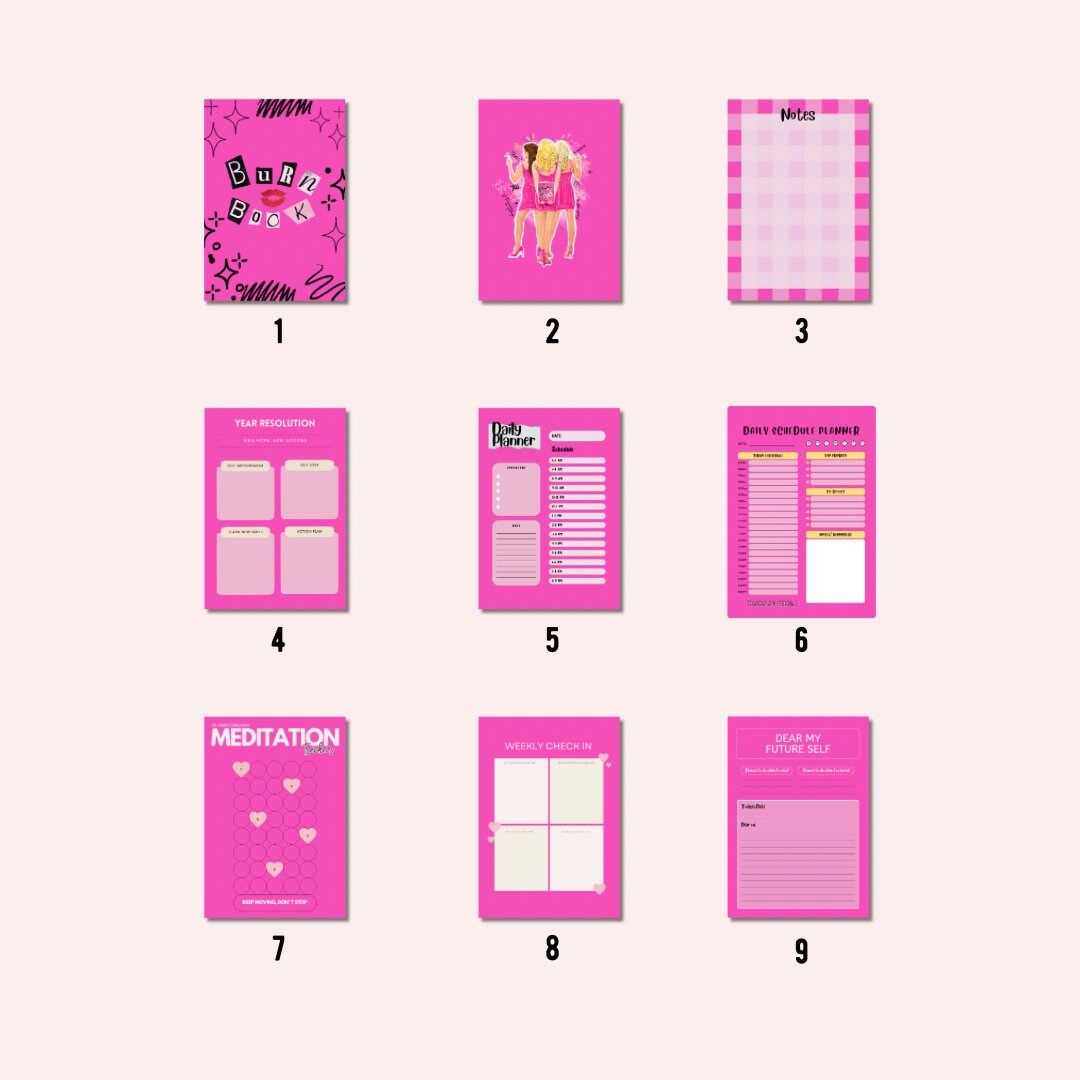 15 Mean Girls Theme Printable Planner Template - Etsy