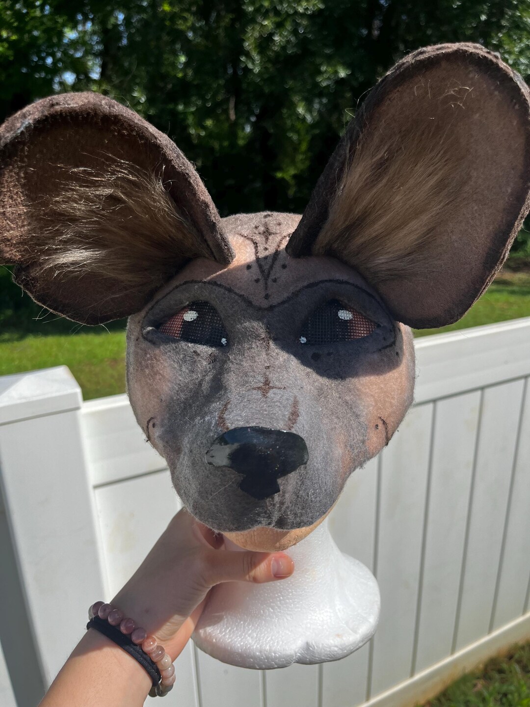 Handmade Hyena Mask - Etsy