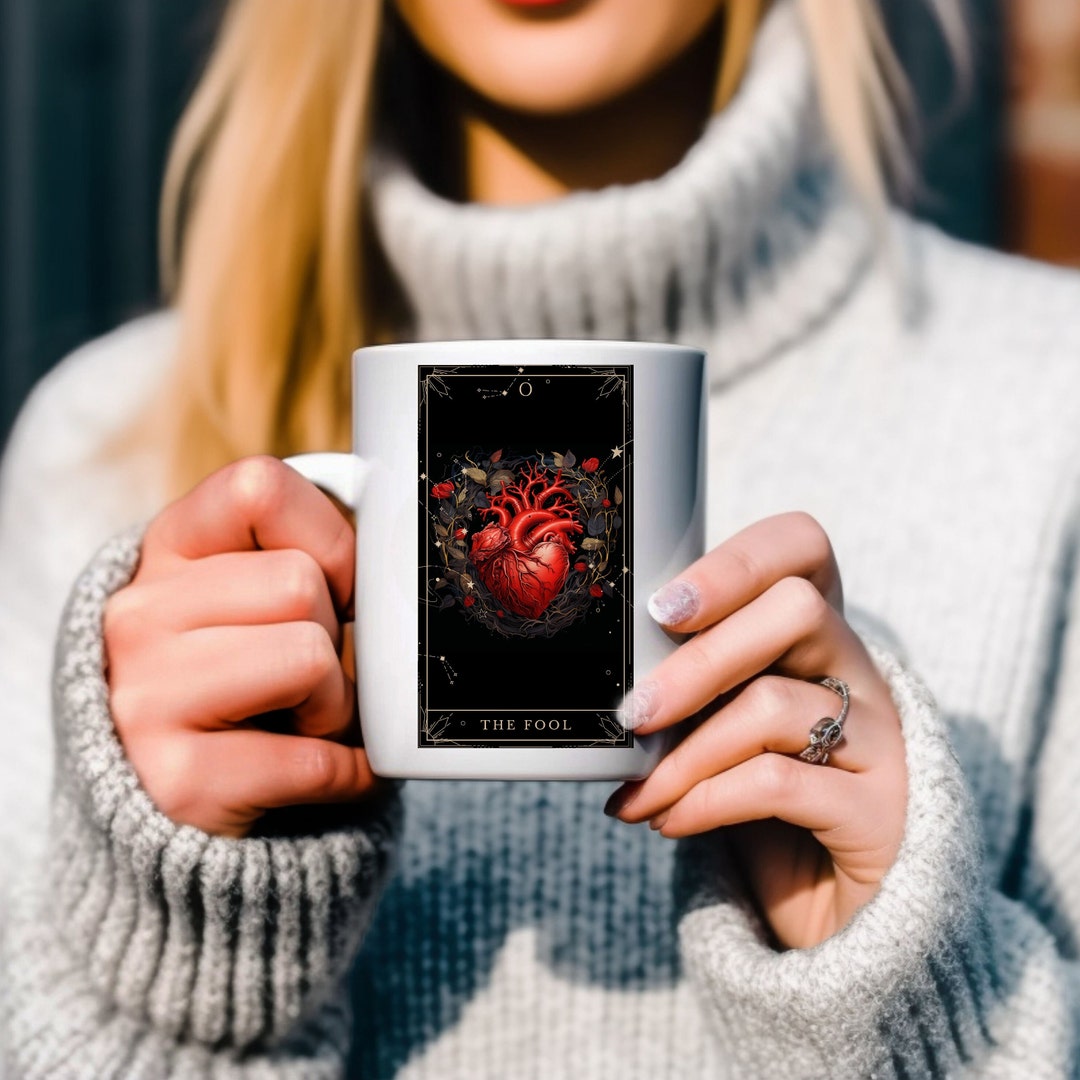 The Fool Tarot Card Inspired Mug, the Fool Mug, Occult Tarot Card ...