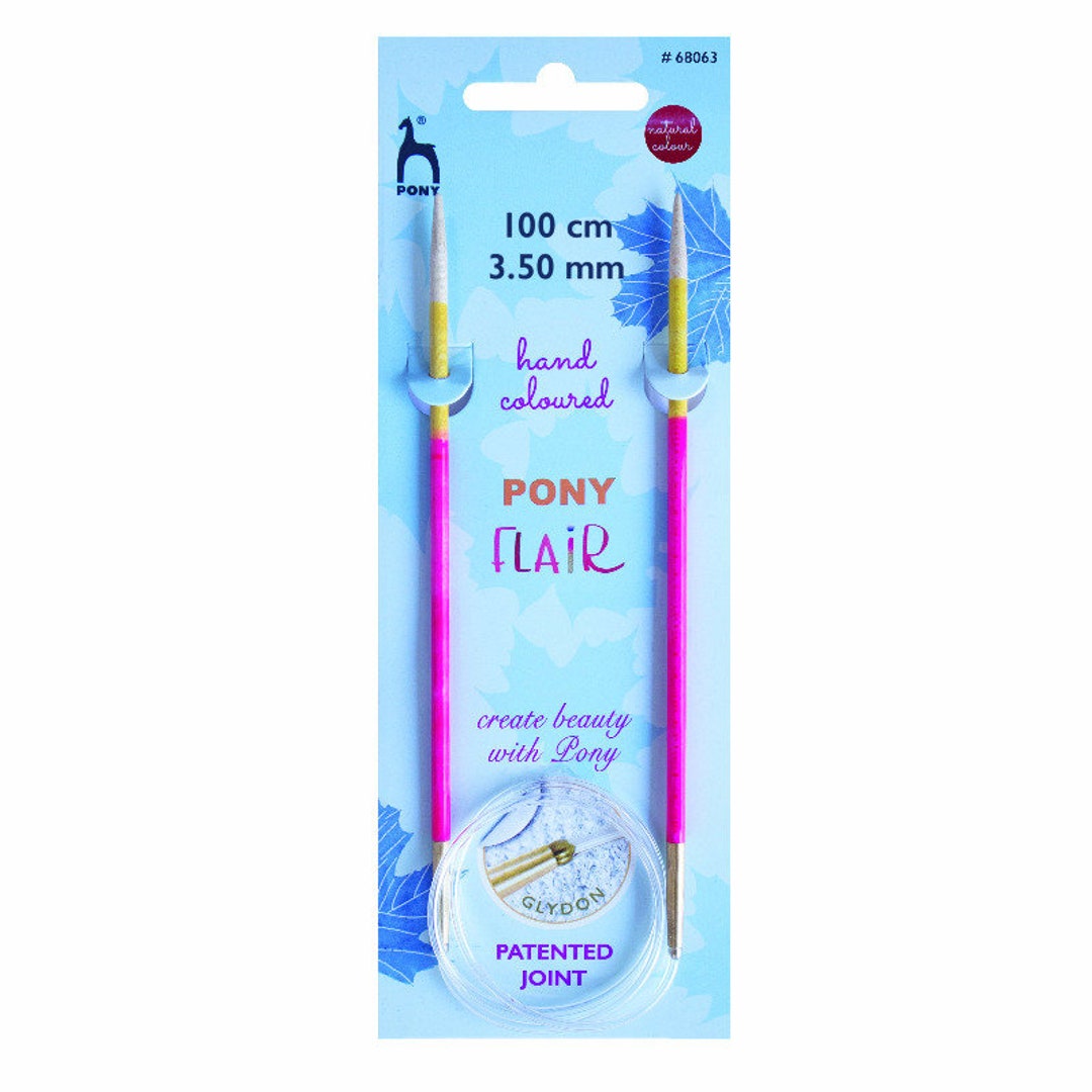 PONY "flair" - CIRCULAR Knitting Needle Set Made From German Maple Wood ...