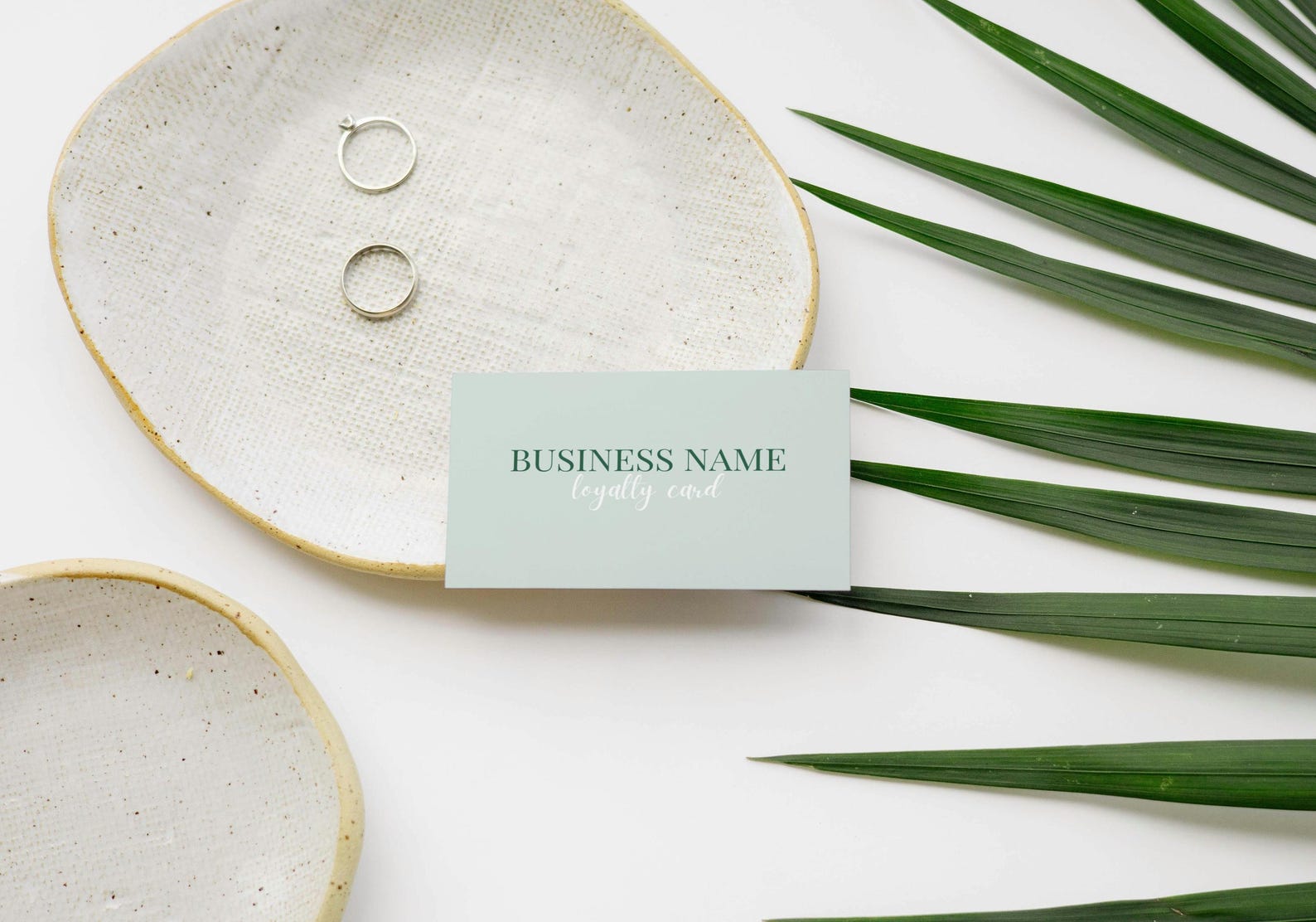 Green Loyalty Business Card, Beauty Loyalty Cards, Points Card ...