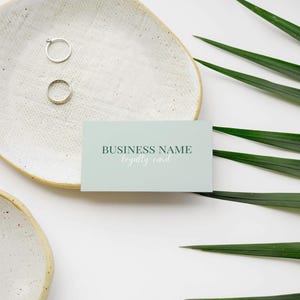 Green Loyalty Business Card, Beauty Loyalty Cards, Points Card ...