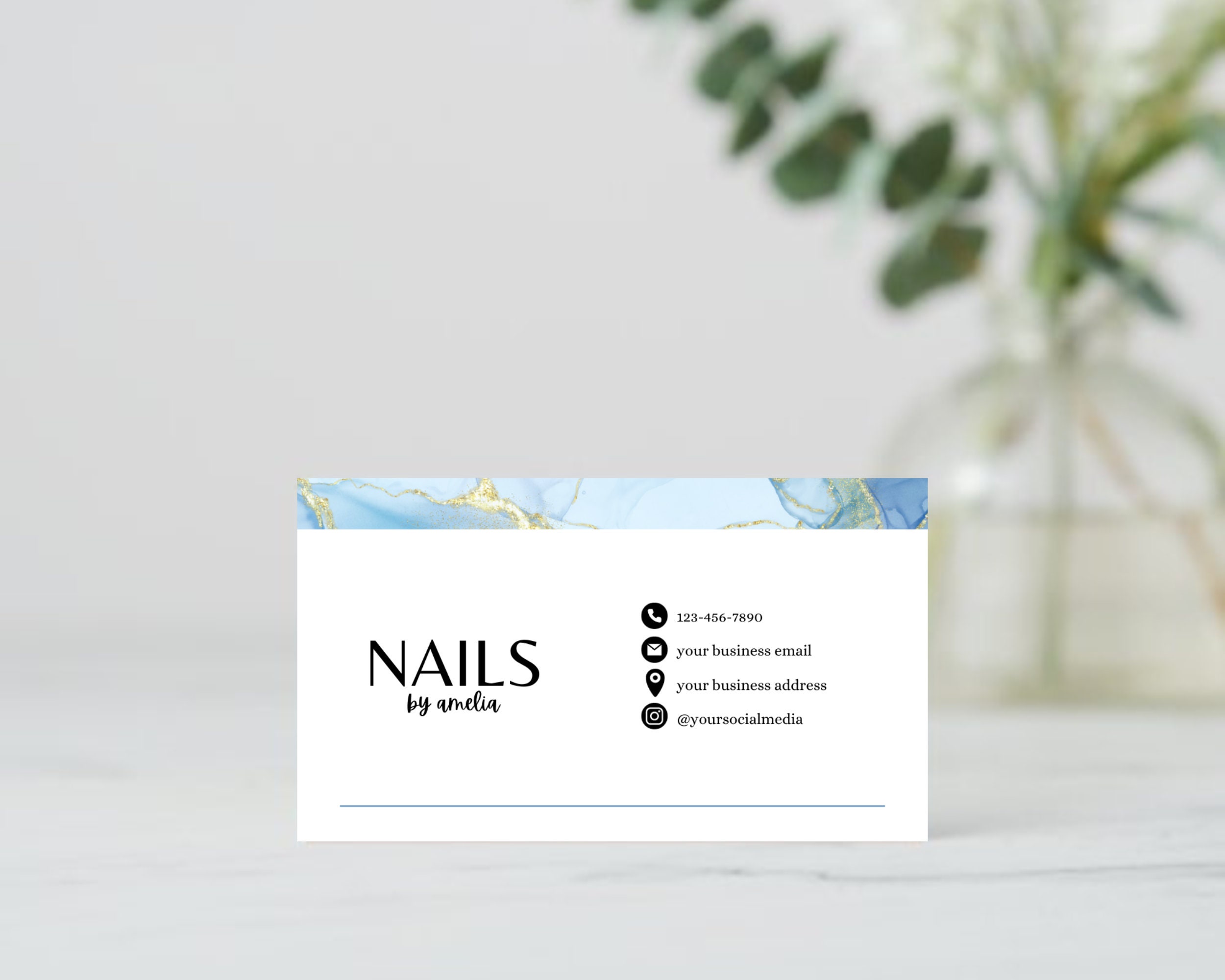 Nail Business Card Nail Tech Business Card Designed Beauty - Etsy