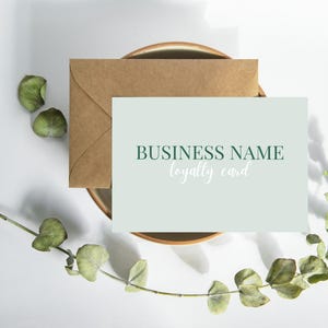 Green Loyalty Business Card, Beauty Loyalty Cards, Points Card ...