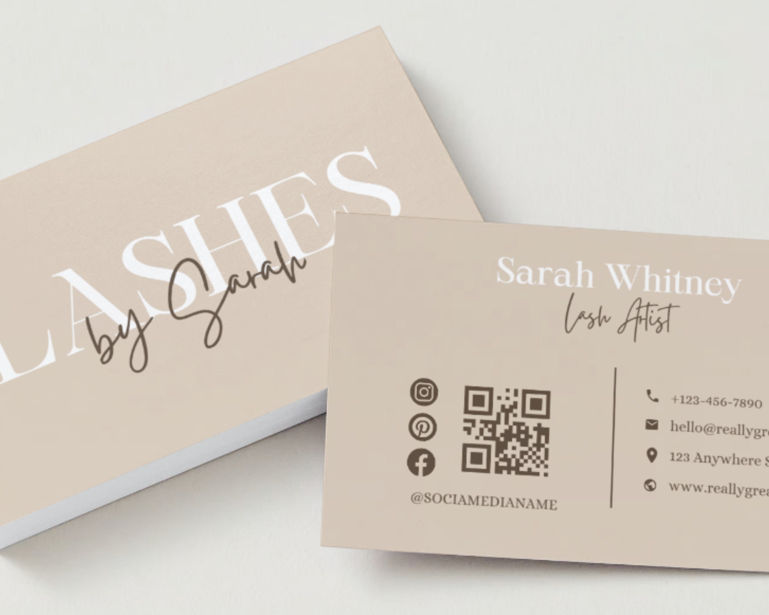 Lash Business Card, Lash Tech Business Cards, Diy Lash Artist Business ...