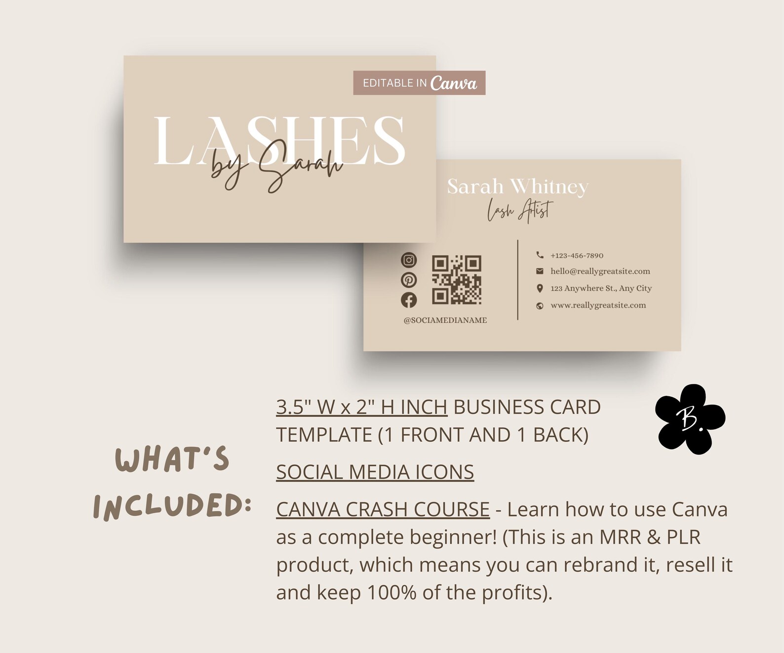 Lash Business Card, Lash Tech Business Cards, Diy Lash Artist Business ...