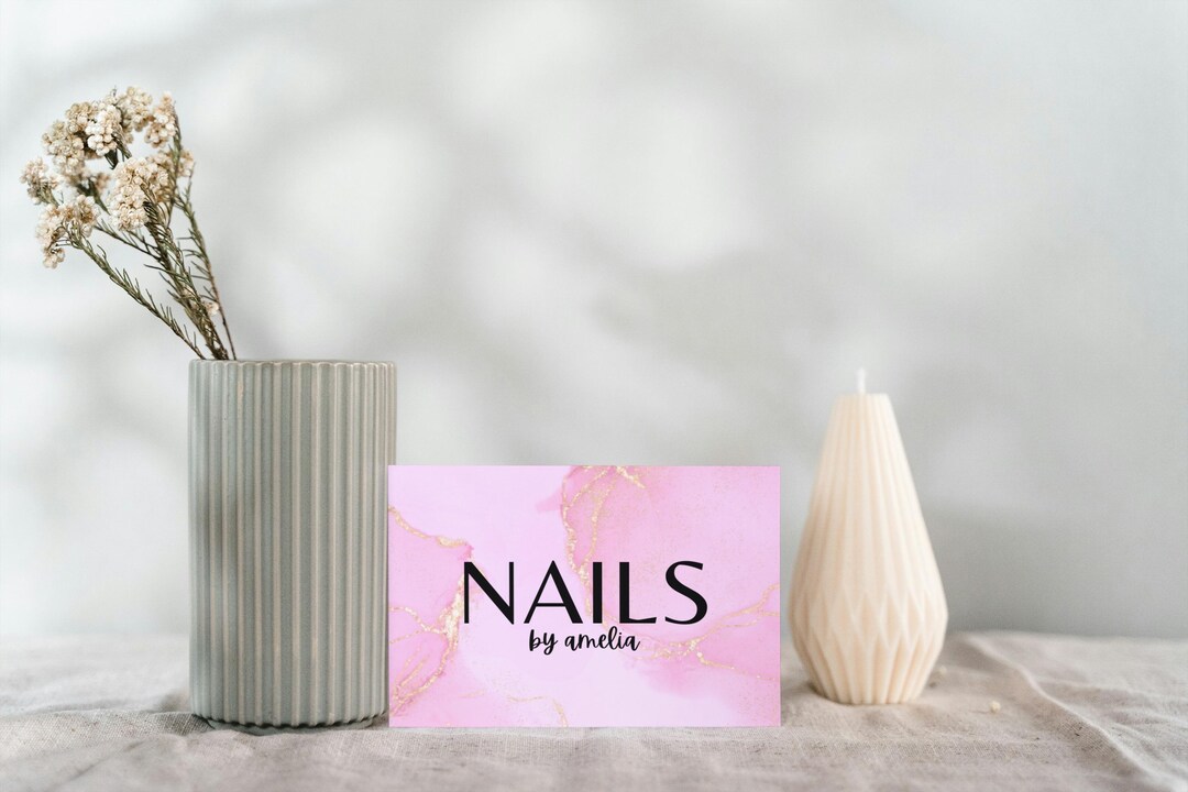 Nail Business Card, Nail Tech Business Card, Designed Beauty Card for ...