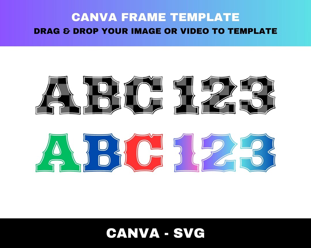 Canva Letter Frame Template, Arbutus, Easy Editing and Customization ...