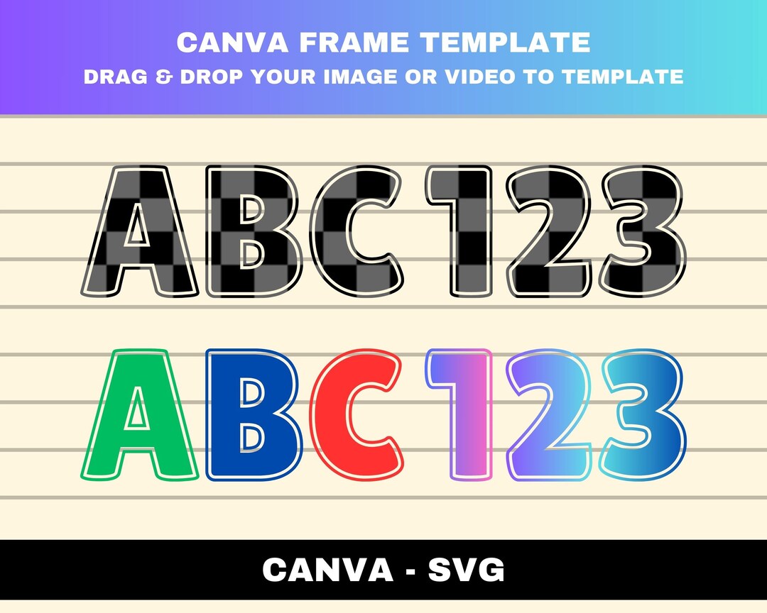 Canva Letter Frame Template, Drag & Drop, Easy Editing and ...