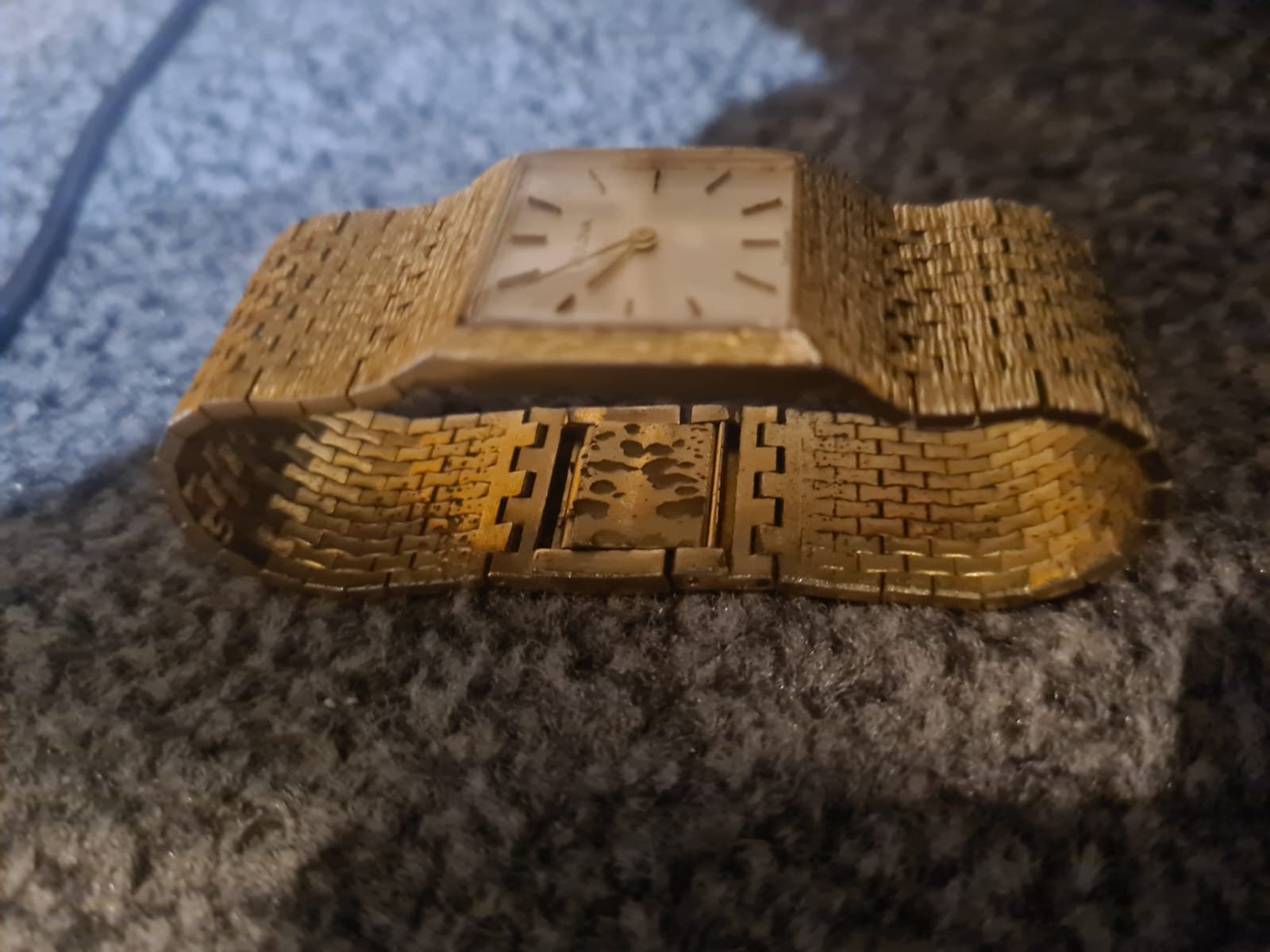 Bulova Gold Bark Luxury 1980's Mens Mechanical Swiss Gold Watch - Etsy