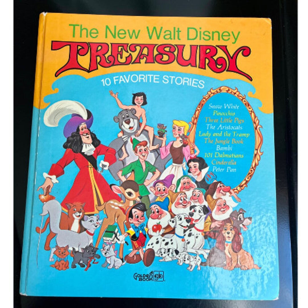 1972 Edition Thenew Walt Disney Treasury | 10 Favorite Stories | Golden ...