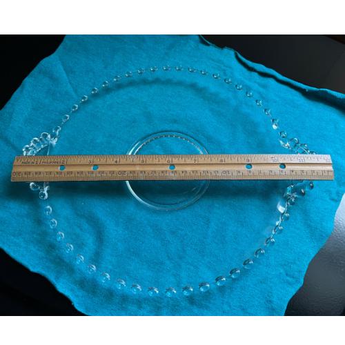 Vintage Imperial Glass Candlewick Platter With Handles - Etsy