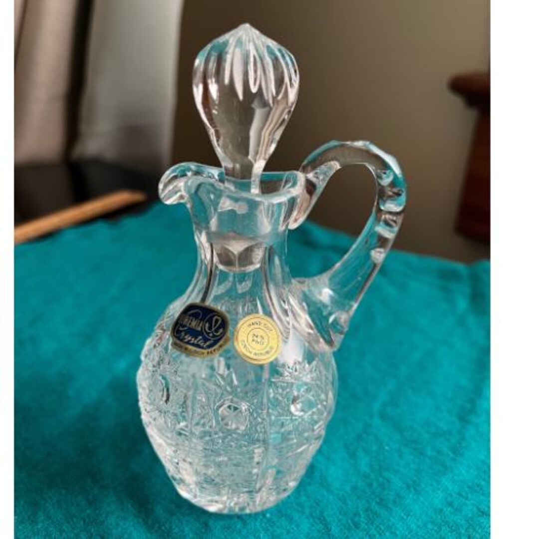 Beautiful Bohemia Crystal Small Carafe Boxed - Etsy