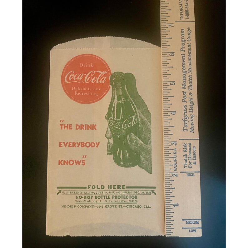 Vintage Coca-cola No-drip Bottle Protector Sleeve | COKE "the Drink ...