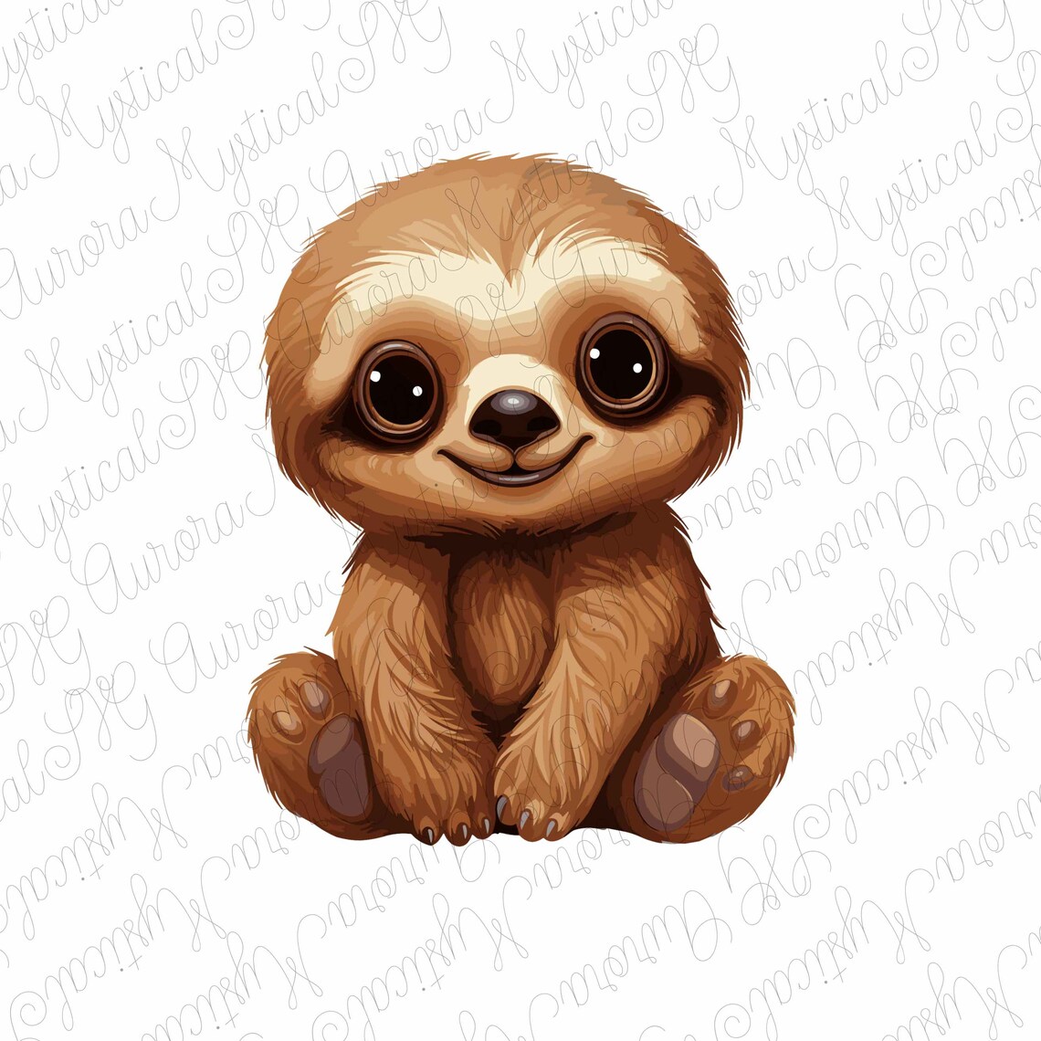 Cartoon Baby Sloth SVG, Cute Sloth SVG, Lazy Sloth Clipart, Funny ...